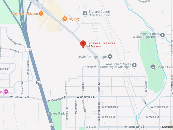 timeless treasures of mason 10 map