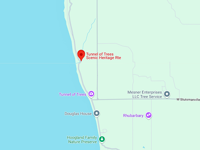 tunnel of trees scenic heritage route 10 map