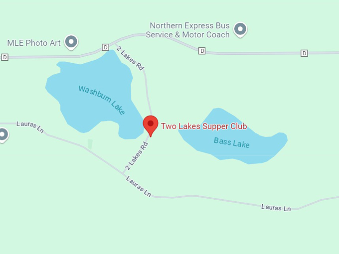 two lakes supper club 10 map