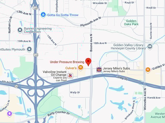 under pressure brewing company 10 map