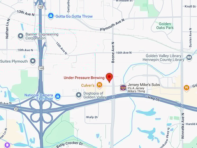 under pressure brewing company 10 map