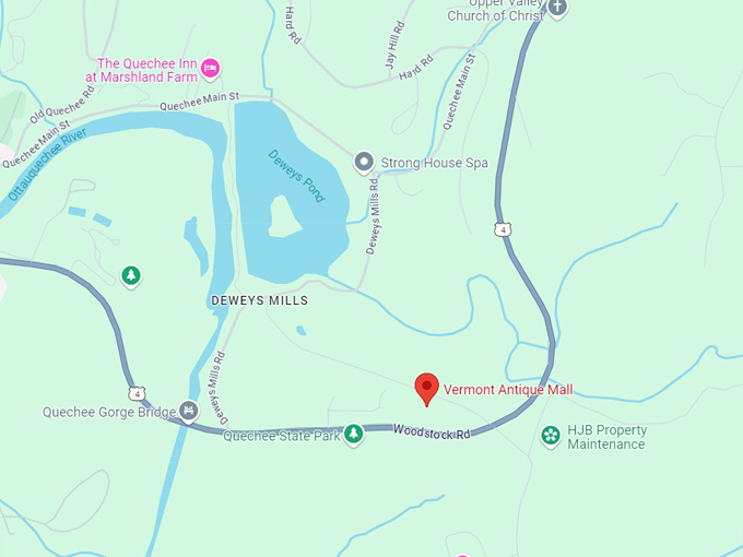 vermont antique mall 10 map
