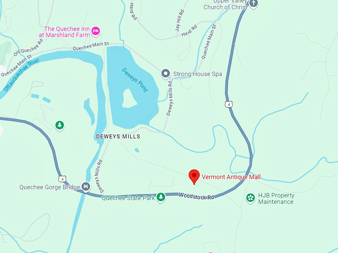 vermont antique mall 10 map