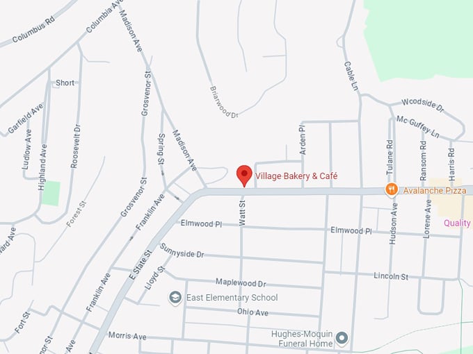 village bakery & caf&eacute; 10 map