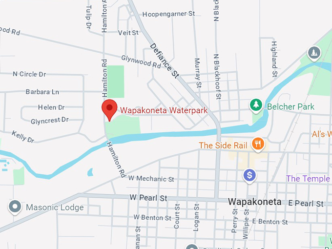 wapakoneta waterpark 10 map