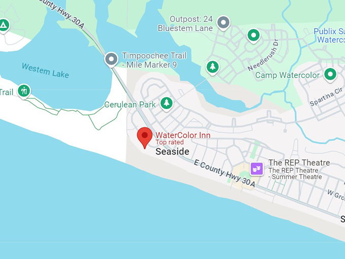 watercolor inn 10 map