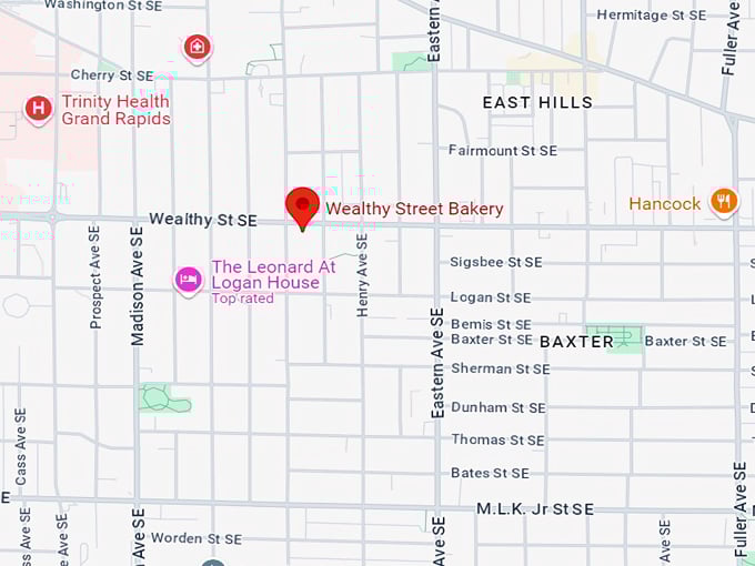 wealthy street bakery 10 map