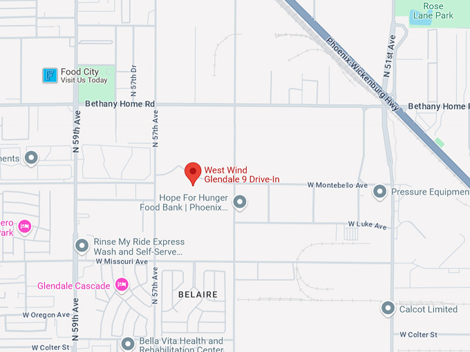 west wind drive in 10 map