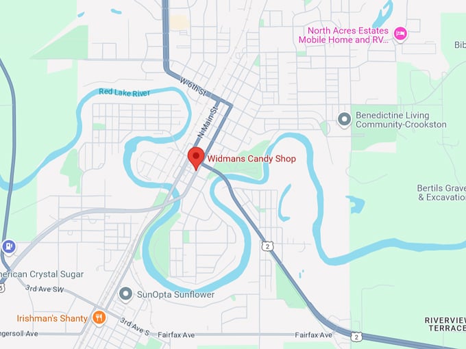 widmans candy shop 10 map