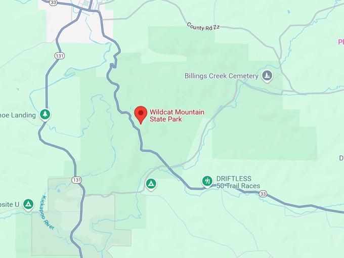 wildcat mountain state park 10 map