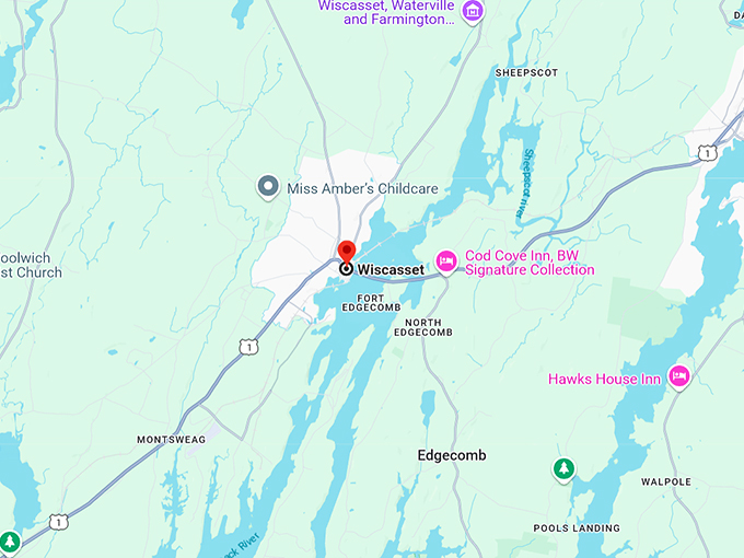 wiscasset, maine map