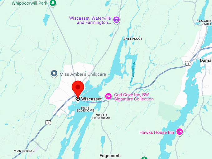 wiscasset, maine 10 map