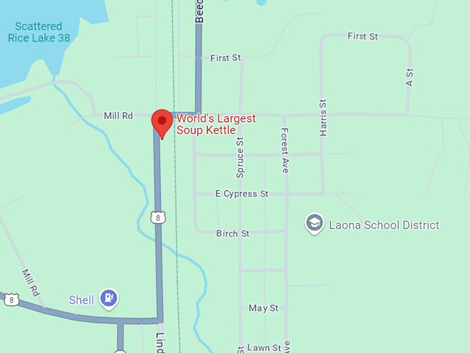 world's largest soup kettle 10 map