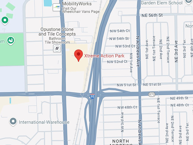 xtreme action park 10 map