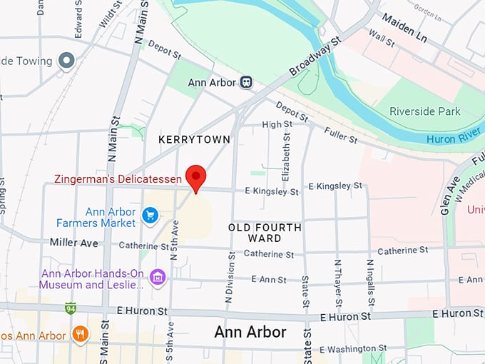 zingerman's delicatessen 10 map