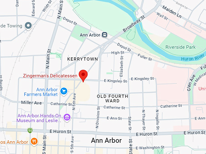 zingerman's delicatessen 10 map