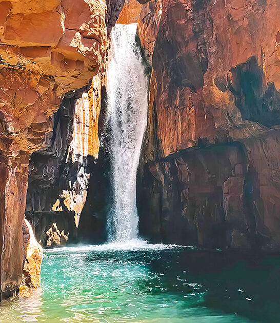 beautiful hidden waterfall arizona ftr