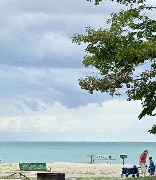 picturesque michigan lake beach ftr