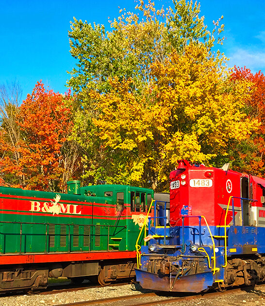picturesque train ride maine ftr
