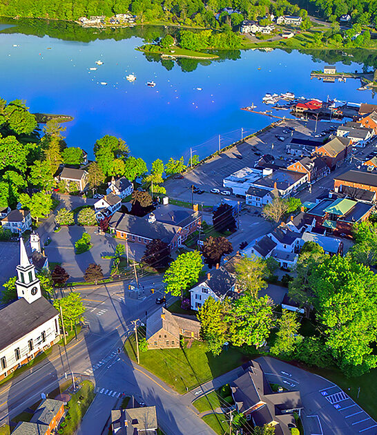 picturesque waterfront town maine ftr