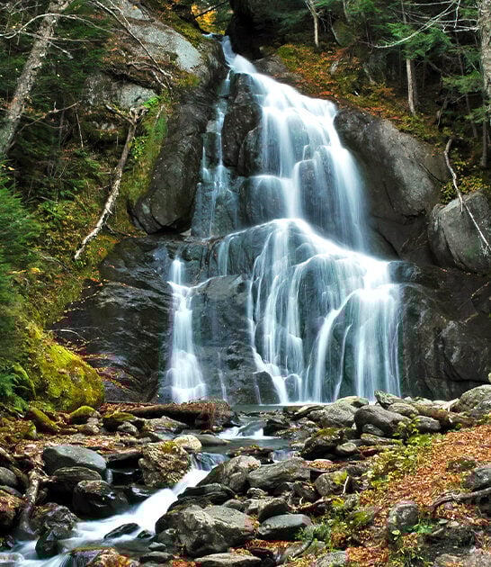 vermont picturesque waterfall ftr