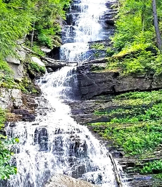 vermont stunning secret waterfall ftr