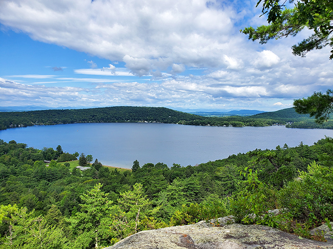Lake Dunmore's pristine waters reflect Vermont's endless sky &ndash; nature's mirror at its finest.