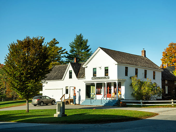 The pristine white general store stands as Plymouth Notch's centerpiece, welcoming visitors just as it did when young Calvin roamed these grounds.