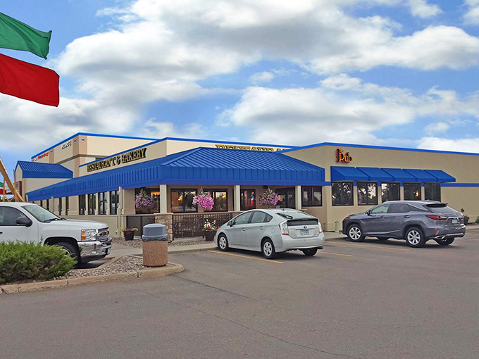Clearwater Travel Plaza stands proudly with its distinctive blue roof, a beacon for hungry travelers seeking more than just fuel.