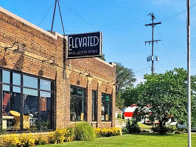 The unassuming brick exterior of Elevated Grand Rapids belies the wonderland of vintage treasures waiting inside. Simple yet inviting, like a secret clubhouse for antique lovers.