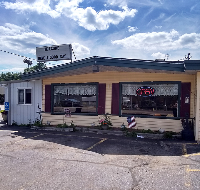 Welcome to simplicity! The modest exterior of Red Rooster Cafe hides culinary treasures that locals have cherished for years.