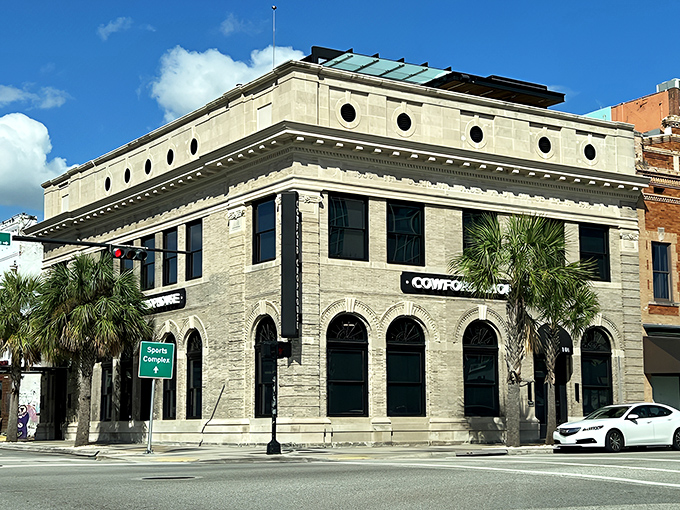 A century-old bank transformed into culinary heaven &ndash; Cowford Chophouse's limestone fa&ccedil;ade stands proudly at the corner of Bay and Ocean streets.
