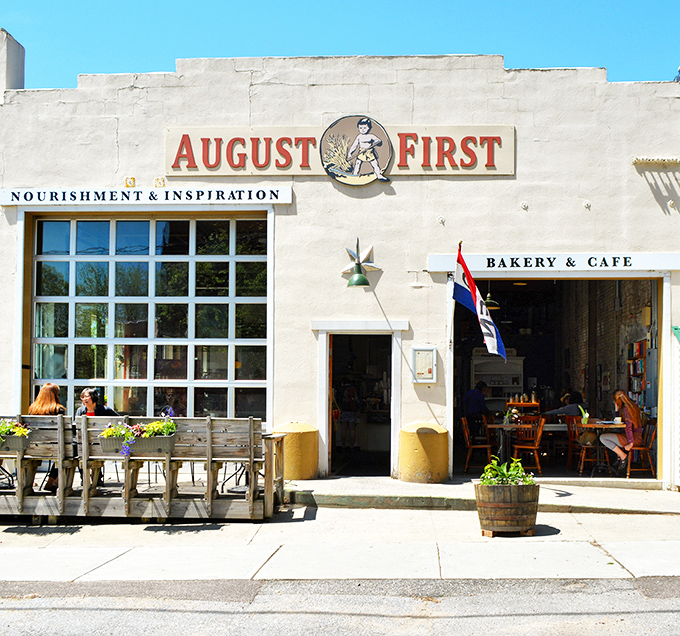 The welcoming fa&ccedil;ade of August First beckons with promises of "Nourishment & Inspiration" &ndash; spoiler alert: they deliver on both counts spectacularly.