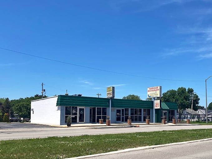 Welcome to flavor town! This unassuming building houses a treasure trove of Indian delights that'll make your taste buds dance the bhangra.