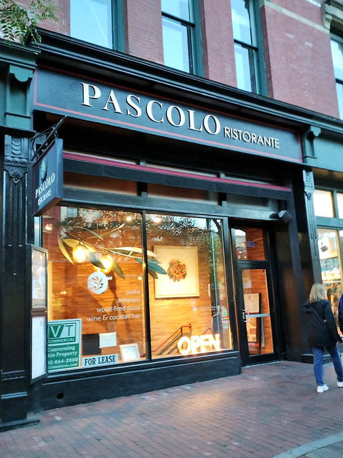 Exterior: Pascolo Ristorante's elegant brick fa&ccedil;ade beckons hungry passersby with promises of authentic Italian delights within. Who could resist?