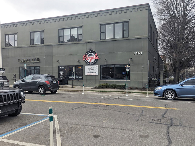 Welcome to burger paradise! Royale with Cheese stands proud, a beacon of cinematic flavor in the heart of Detroit.