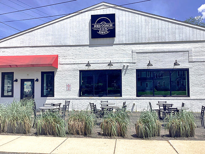 The unassuming white exterior of Red Coach Donuts belies the extraordinary treasures within &ndash; like finding the Hope Diamond in your grandmother's jewelry box.