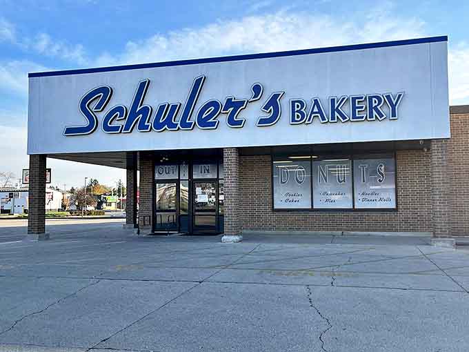 Schuler's iconic storefront stands like a beacon of sweetness on Limestone Street, promising delights that have made Springfield famous since 1937.