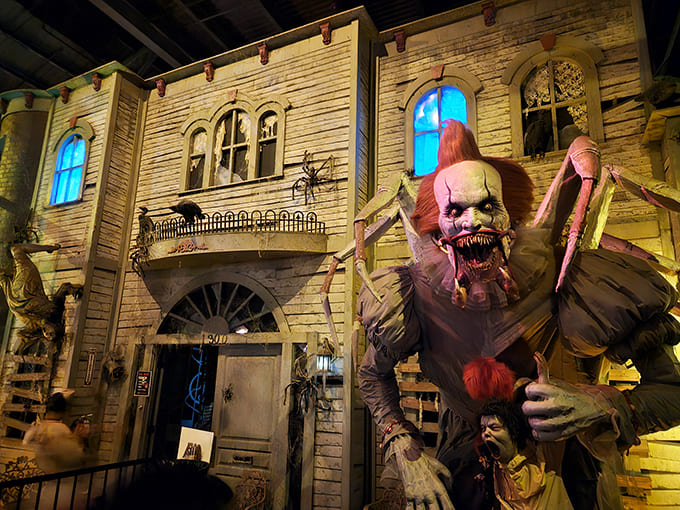 This nightmare-inducing clown isn't just working the door – he's auditioning to be your permanent sleep paralysis demon.