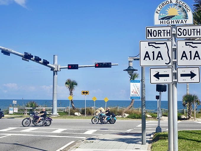 Where ocean meets asphalt: Florida's A1A Scenic Highway invites travelers to chase the Atlantic horizon with every turn.