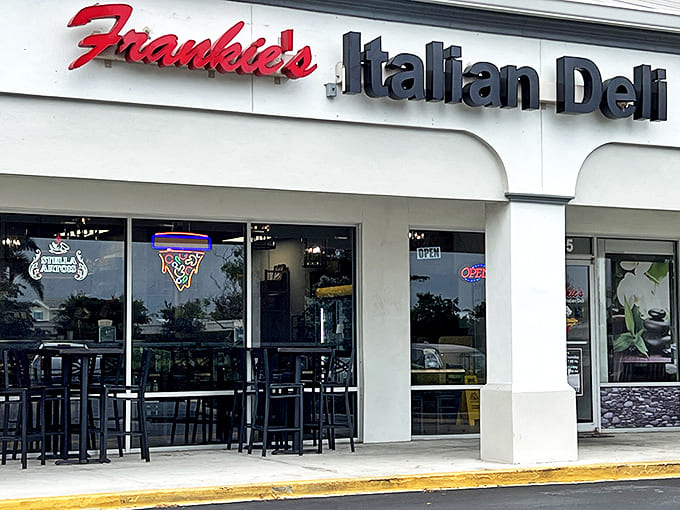 Frankie's Italian Deli's unassuming storefront hides culinary treasures within – proof that the best food often comes from the most modest places.