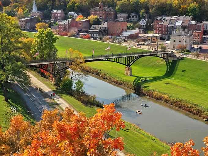 Main Street Galena looks like a movie set come to life, complete with that charming red trolley that practically begs you to hop aboard.