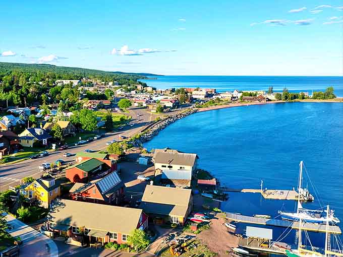 Grand Marais hugs Lake Superior's shore like it's afraid someone might try to move it inland, which would be a tragedy of epic proportions.