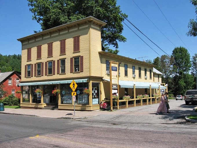 A sunshine-yellow landmark in Stowe, this historic building houses culinary treasures that locals have been quietly enjoying for years.