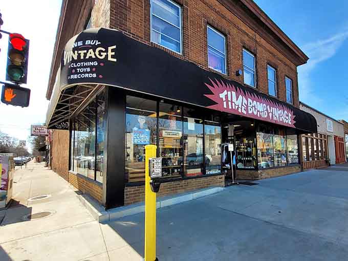 The storefront beckons like a portal to cooler decades, where shopping meant discovery rather than just clicking "add to cart."