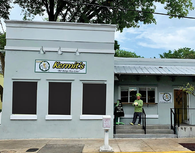 The cheerful lime-green facade of Kermit's beckons from the historic seaport, promising zesty delights within its unassuming walls.