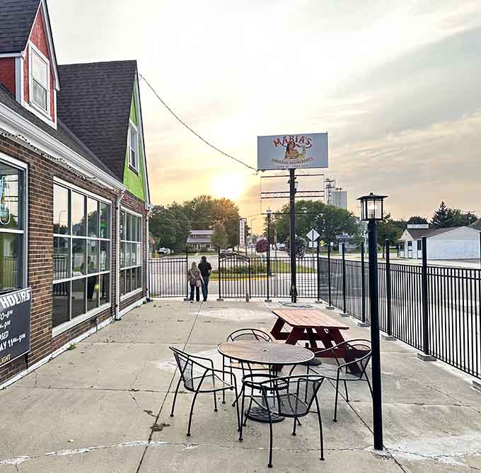 Maria's unassuming brick exterior hides culinary treasures that would make even the most jaded food critic weep with joy and possibly loosen their belt preemptively.