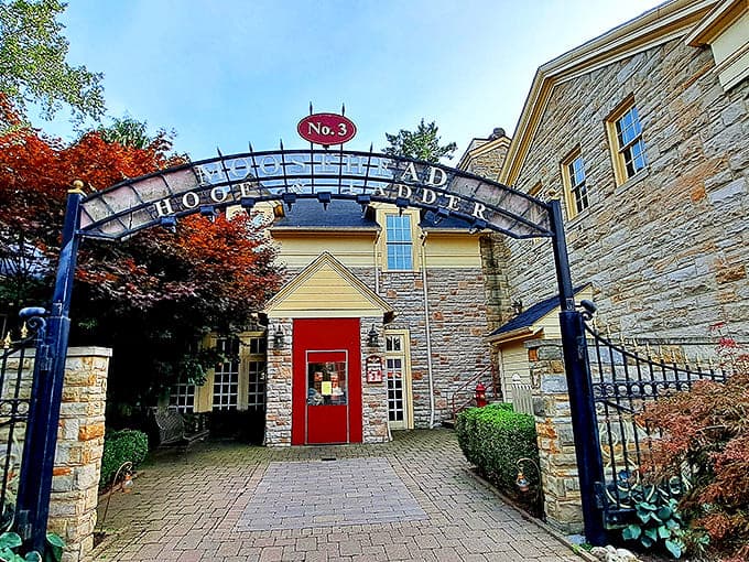 Welcome to flavor paradise! The iconic archway of Moosehead Hoof & Ladder beckons with promises of culinary delights and small-town charm.