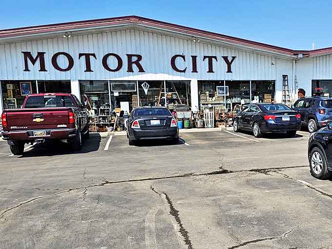 The unassuming exterior hides a wonderland of vintage treasures that could keep you browsing until closing time, and possibly beyond if they'd let you.