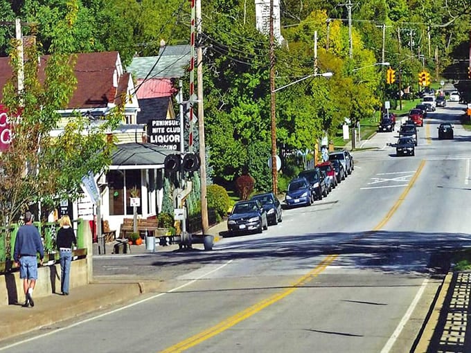 Main Street Peninsula: Charming storefronts and historic buildings line Peninsula's main drag, where small-town Ohio shows its most inviting face.